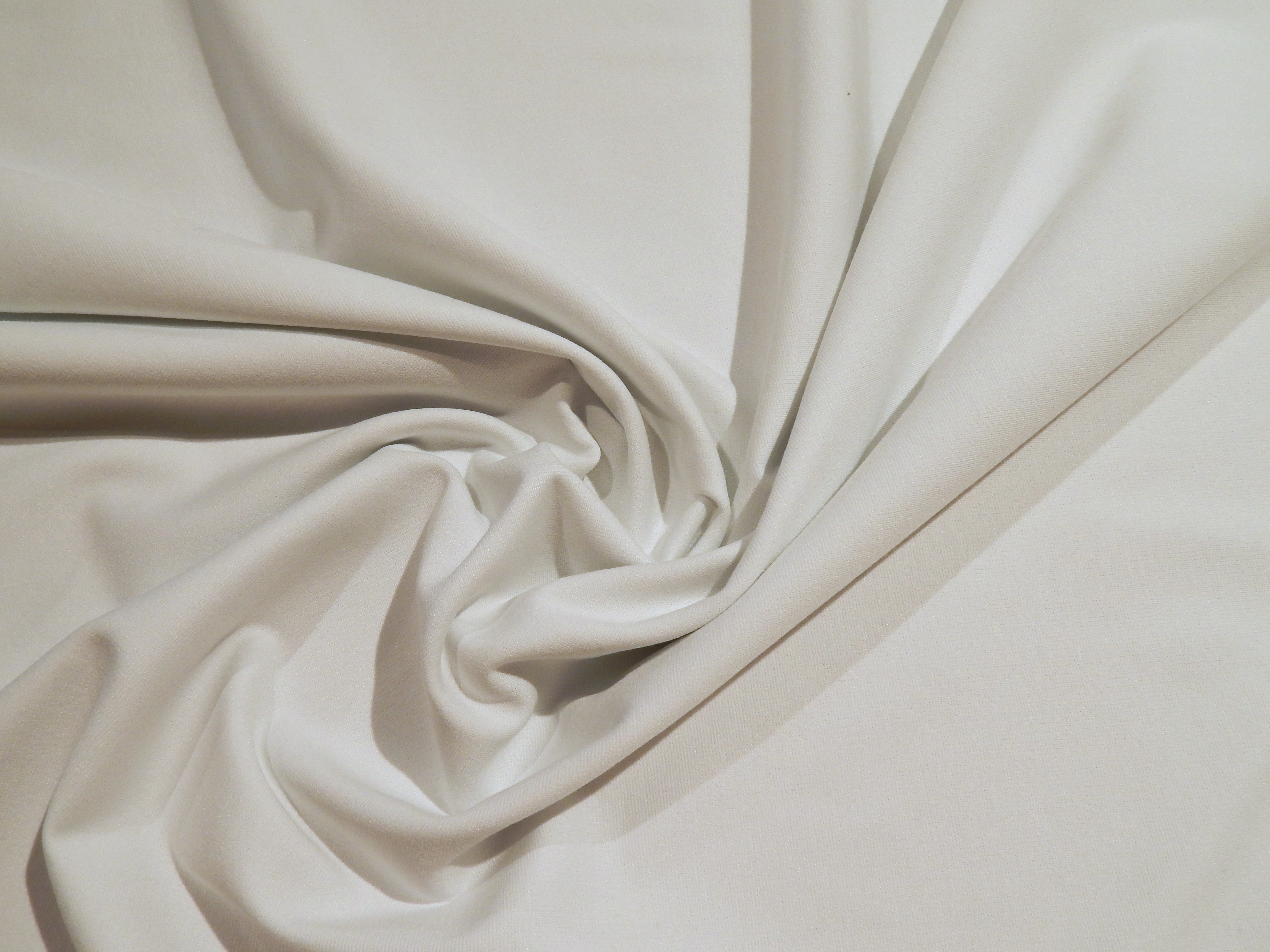 White Rayon Ponte de Roma Knit Fabric – Legacy Fabrics