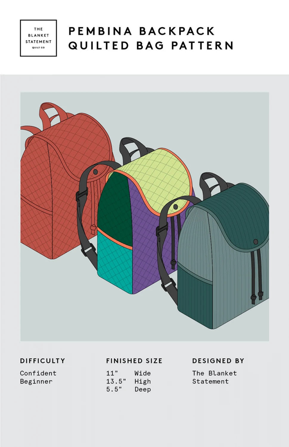 Pembina Backpack Quilted Bag Pattern - Printed – Legacy Fabrics