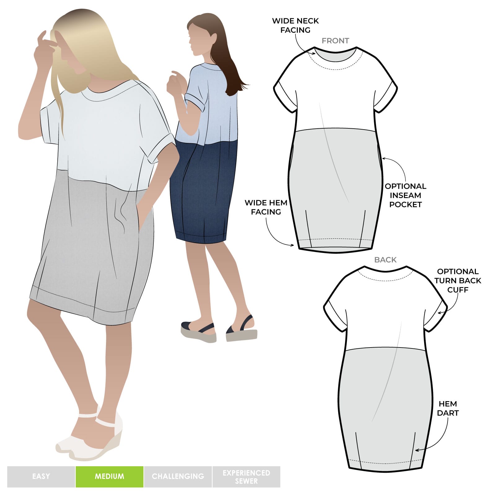 Eme Woven Dress Sizes 4-16 - Style Arc Sewing Pattern – Legacy Fabrics