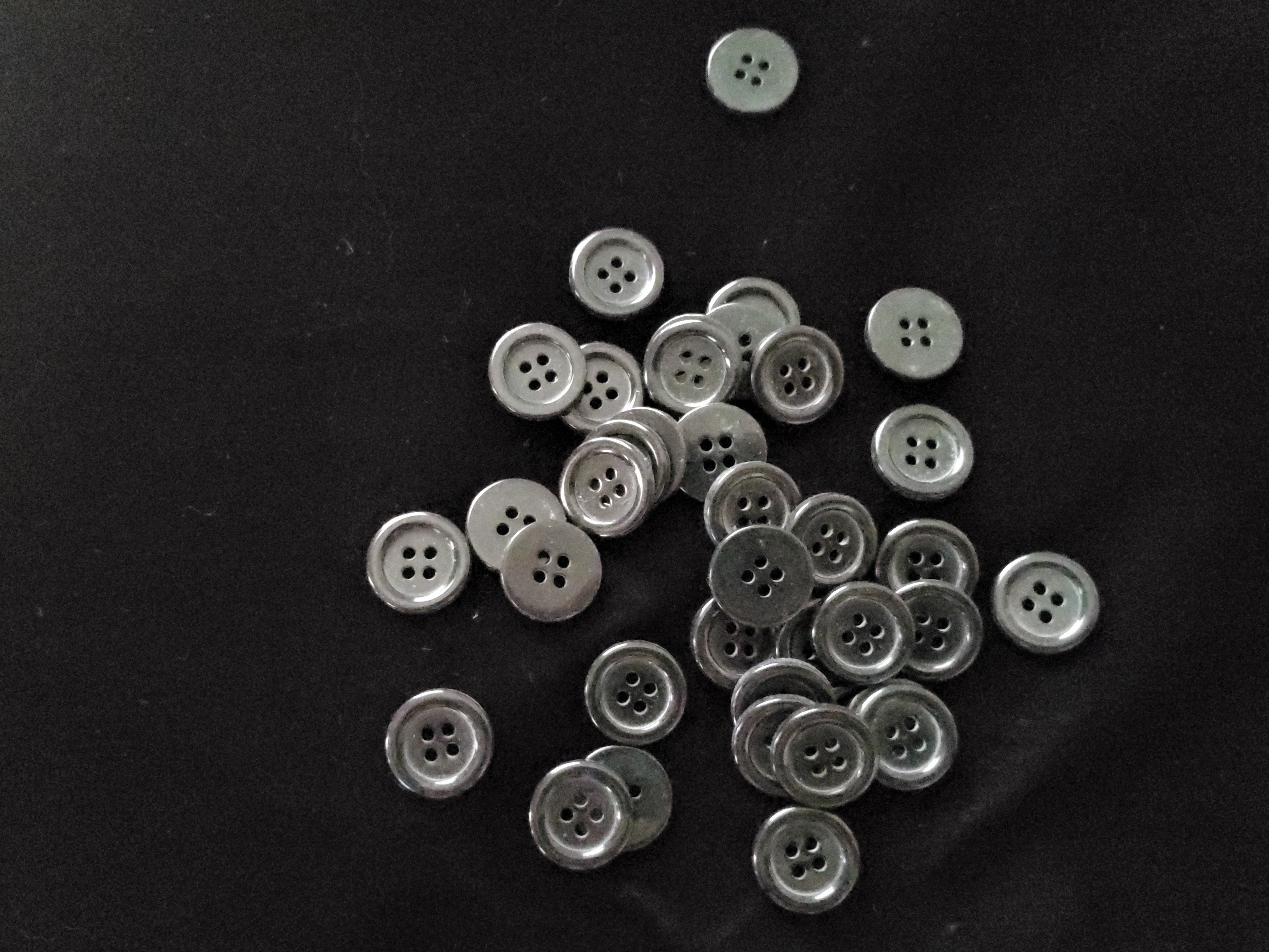 Black Medium Four Hole Buttons – Legacy Fabrics