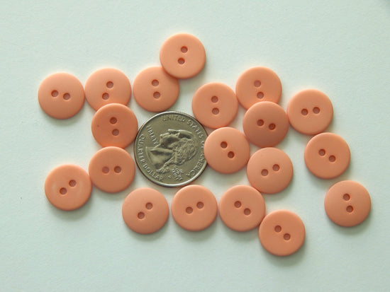 Peach Polyester Buttons – Legacy Fabrics