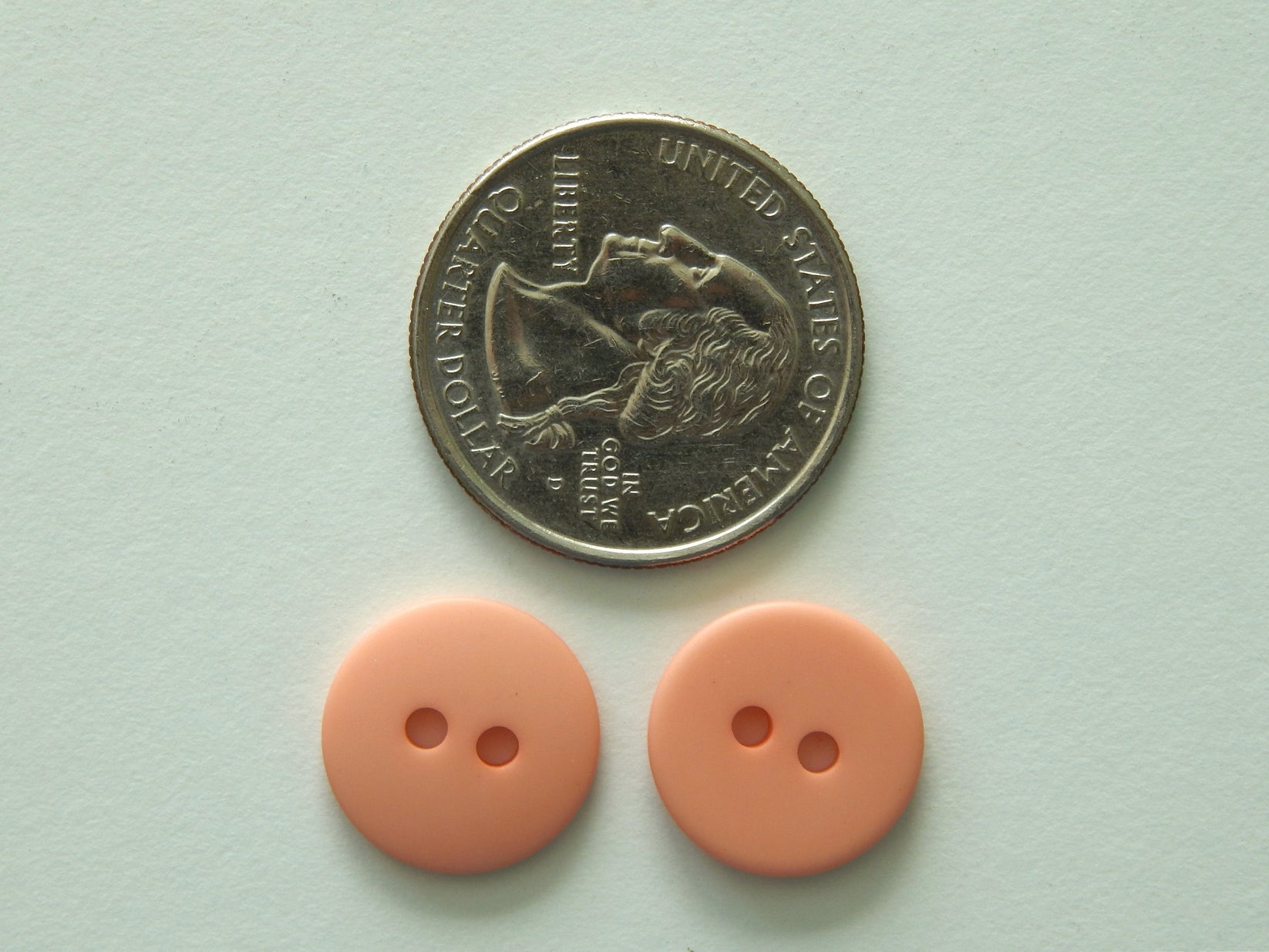 Peach Polyester Buttons – Legacy Fabrics