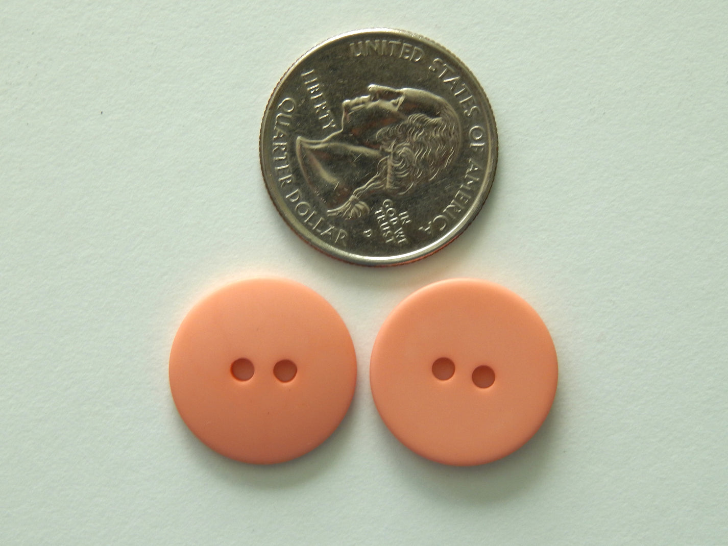Peach Polyester Buttons – Legacy Fabrics