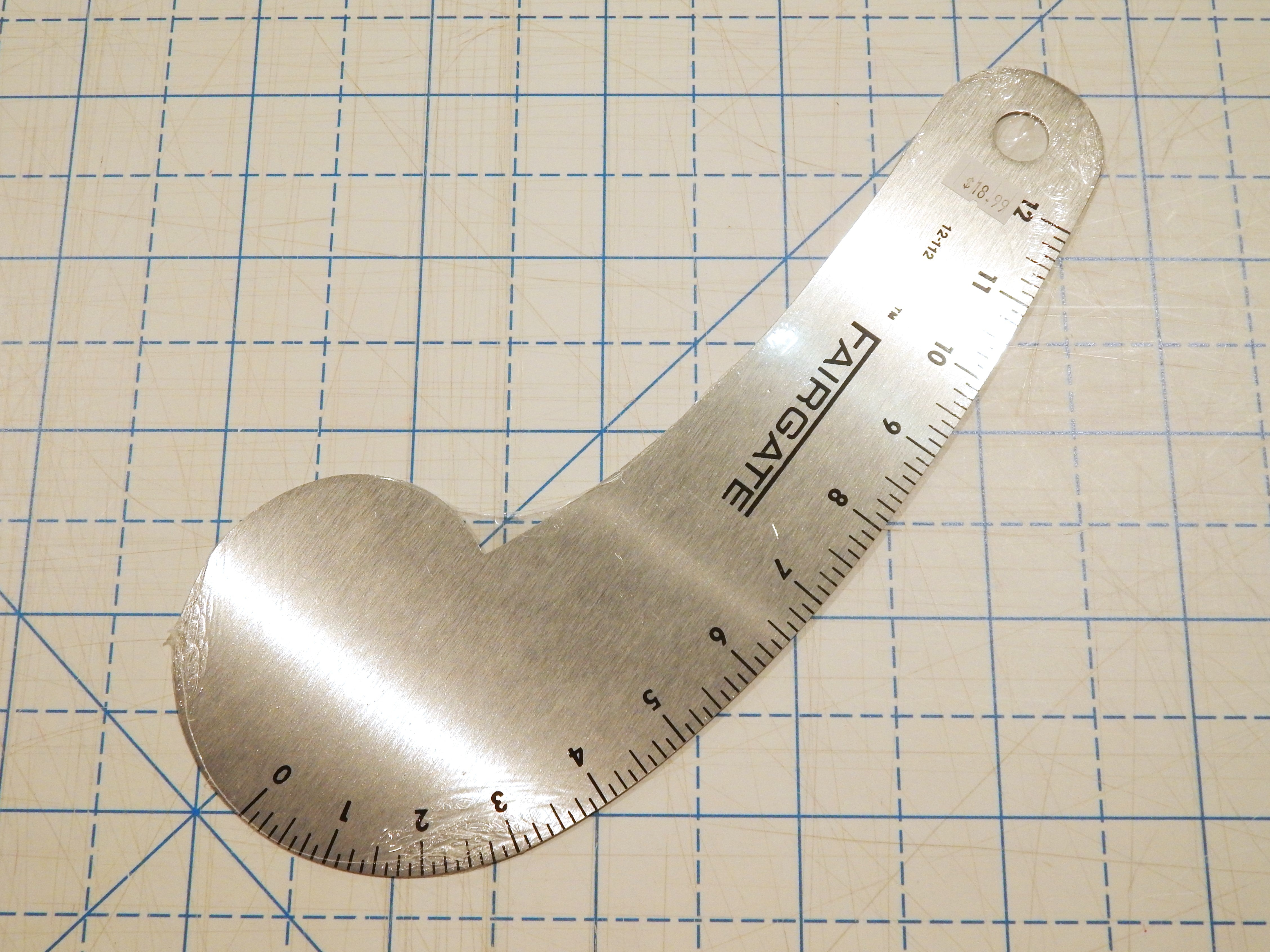 Fairgate 12" Metal Shoulder Curve Ruler – Legacy Fabrics